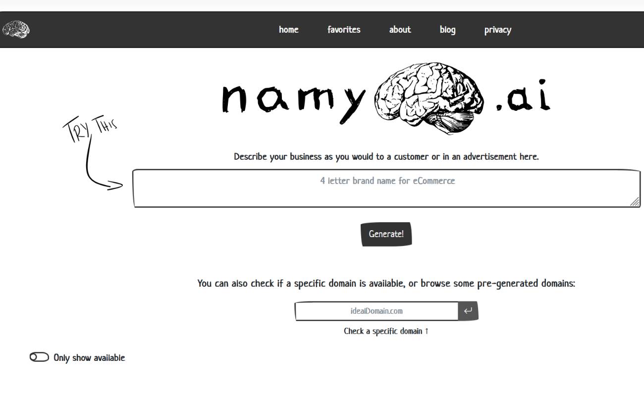 Namy AI: Nejlepší Generátor Názvů, Jmen A Přezdívek A Mnohem Více ...